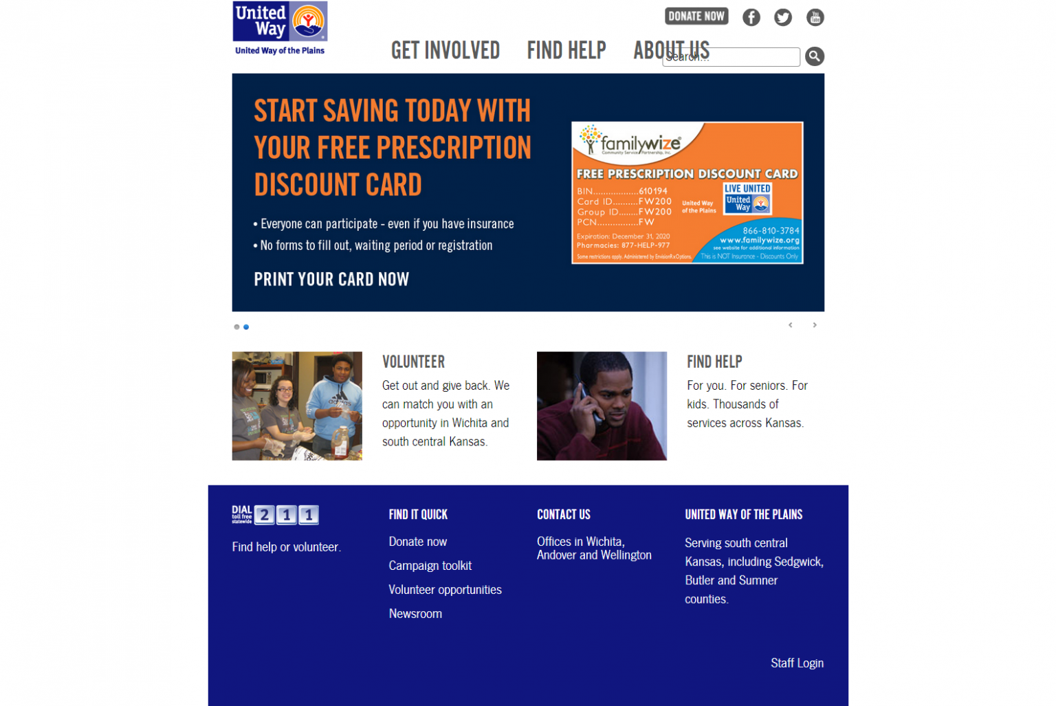 United Way Of The Plains - YellowWebMonkey Web Design