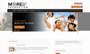 MORE Foundation - YellowWebMonkey Web Design