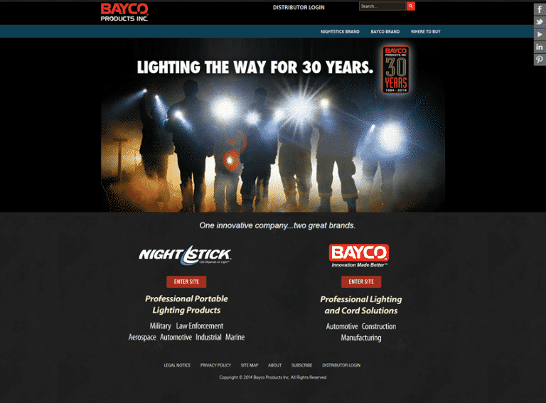 Bayco Products - YellowWebMonkey Web Design