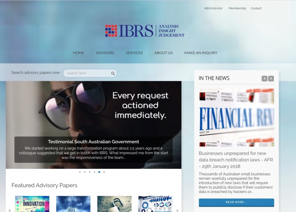 IBRS - YellowWebMonkey Web Design