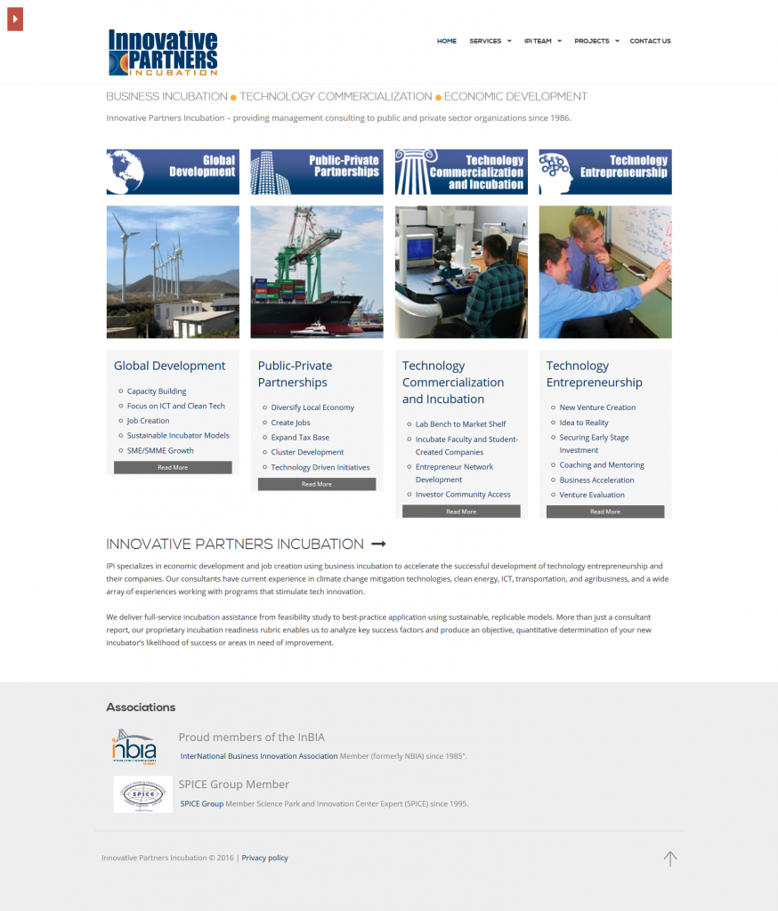 Innovative Partners - YellowWebMonkey Web Design