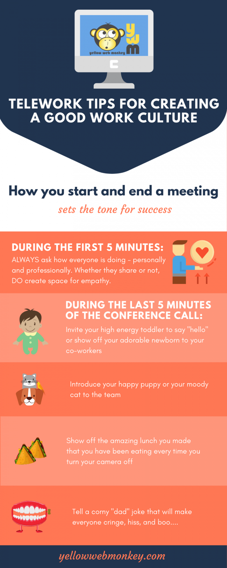 Telework Tips for Creating a Good Work Culture - YellowWebMonkey Web Design