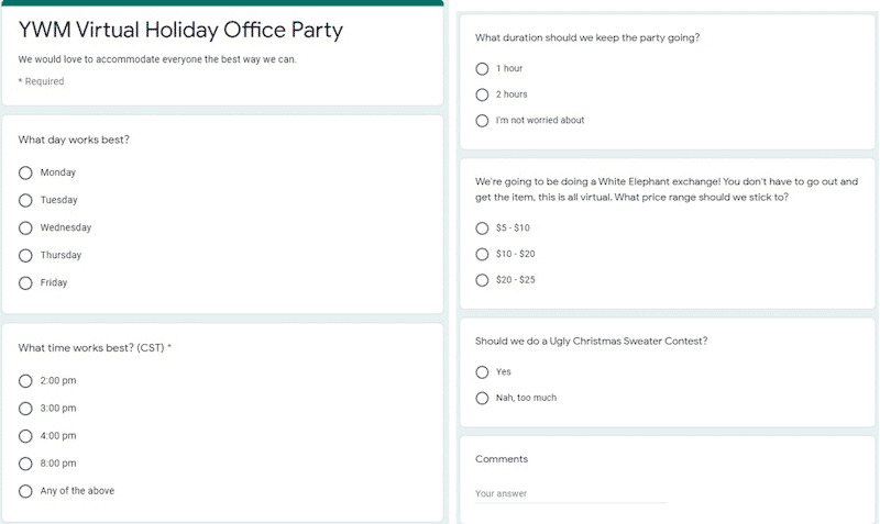 How to Host a Virtual Office Holiday Party - YellowWebMonkey Web Design