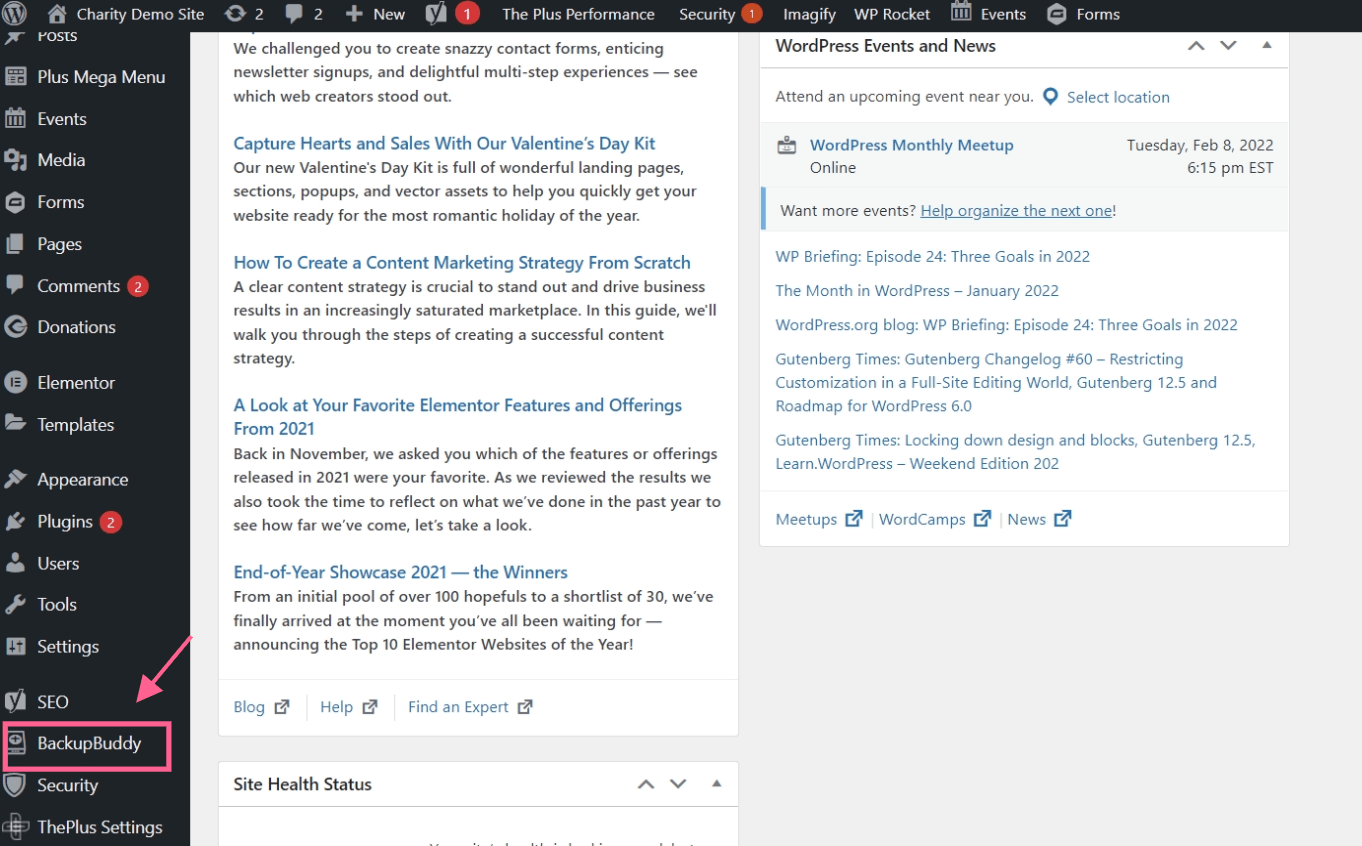 How to Run a Backup with BackupBuddy - YellowWebMonkey Web Design