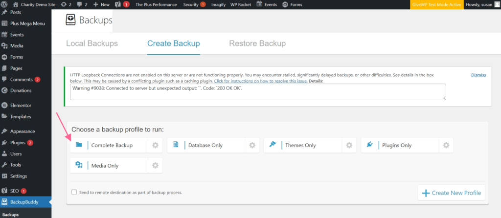 How to Run a Backup with BackupBuddy - YellowWebMonkey Web Design