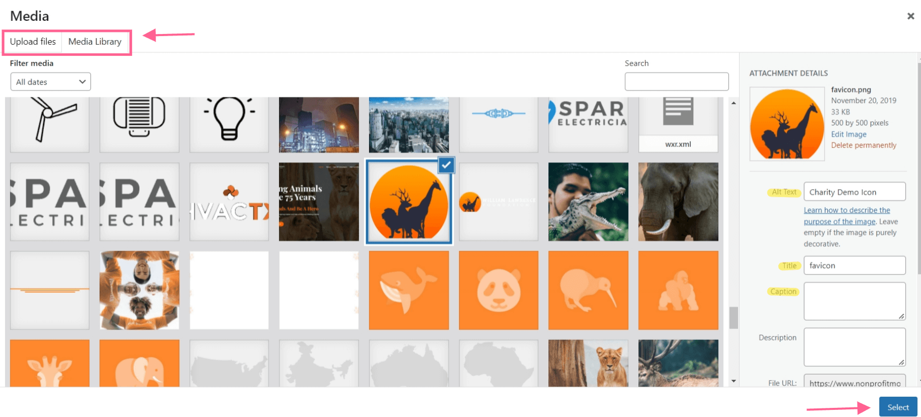 Add Site Logo & Icon in WordPress - YellowWebMonkey Web Design