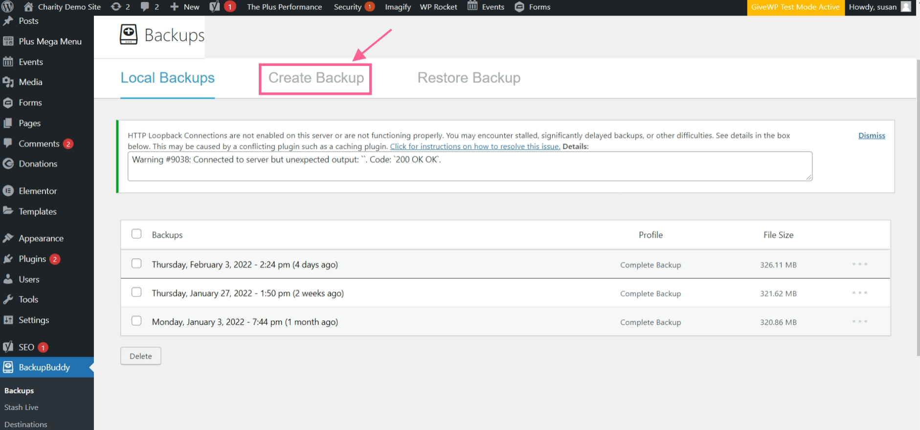 How to Run a Backup with BackupBuddy - YellowWebMonkey Web Design
