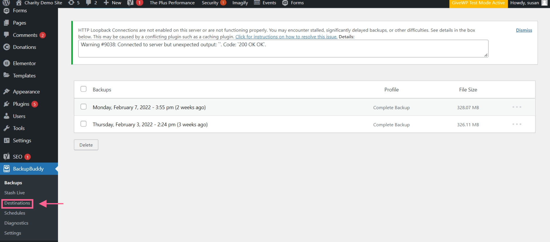 How to Run a Backup with BackupBuddy - YellowWebMonkey Web Design